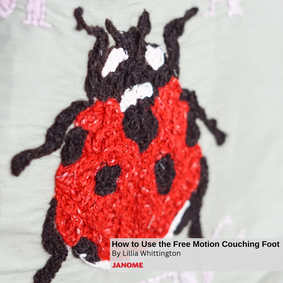 How To Use The Free Motion Couching Foot - Janome