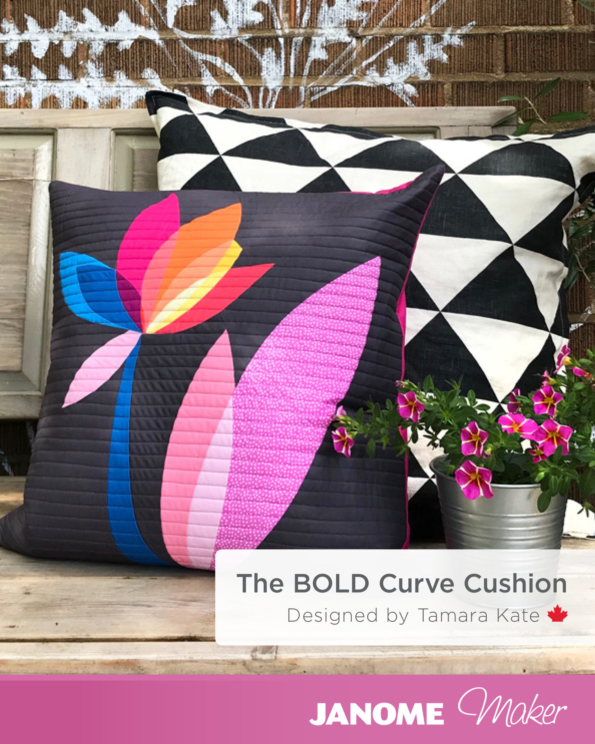 The Bold Curve Cushion - Janome